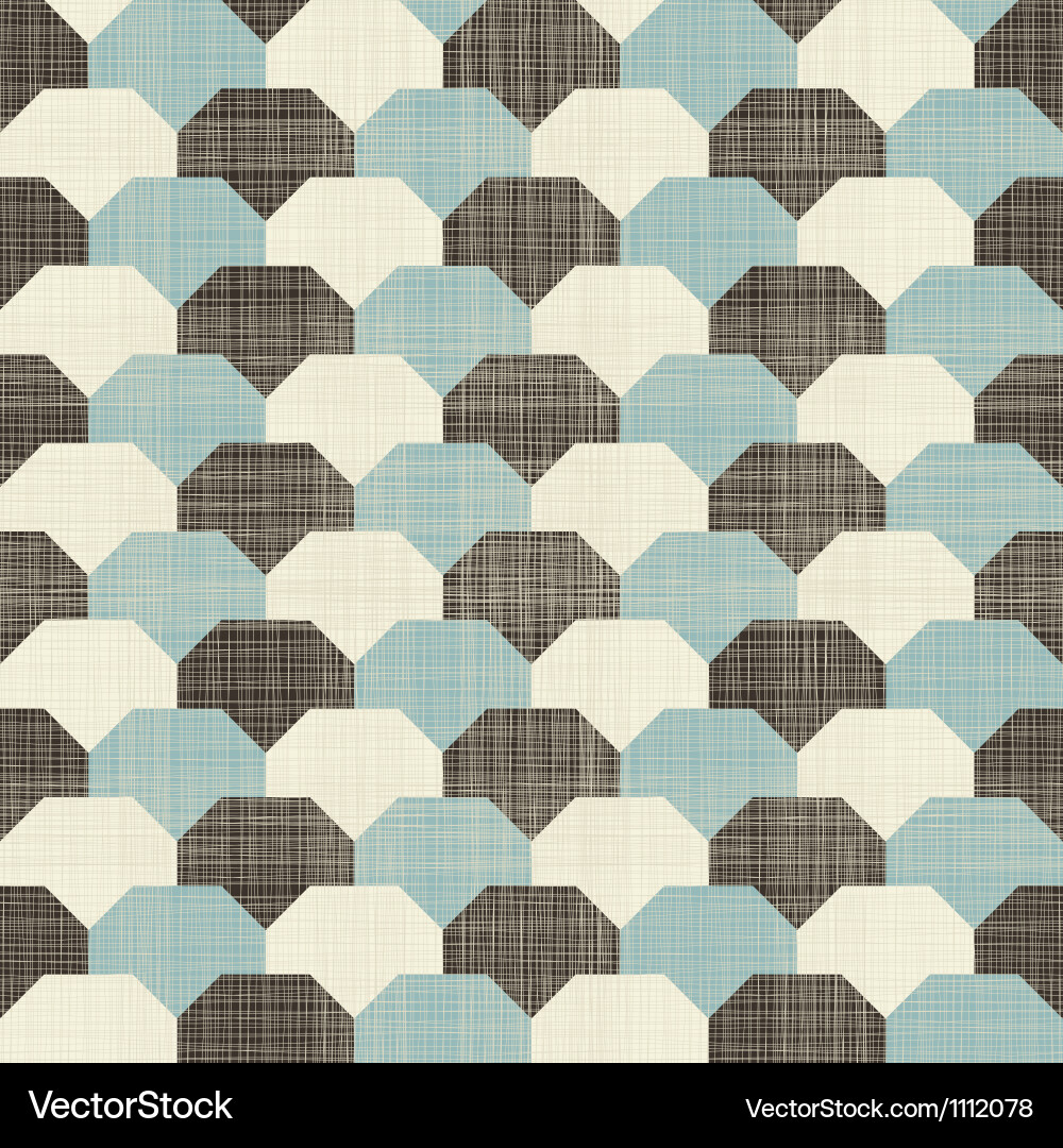 Retro hexagonal pattern Royalty Free Vector Image