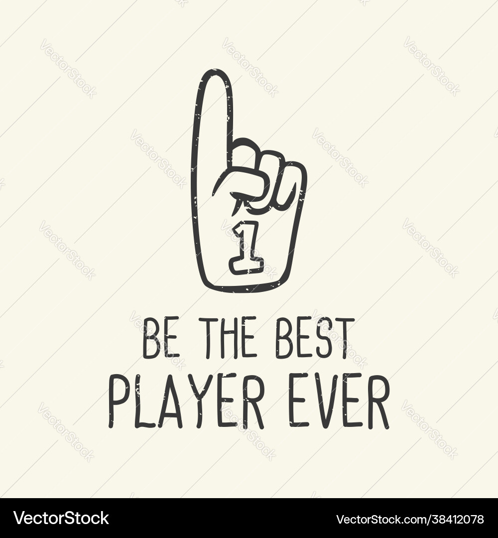 T-shirt design slogan typography be best Vector Image