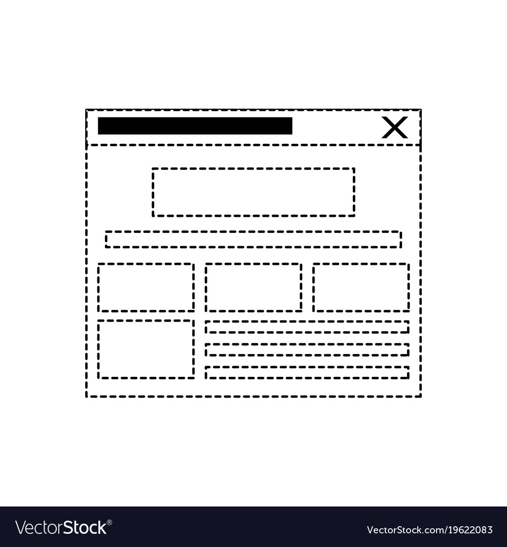 Computer window system Royalty Free Vector Image