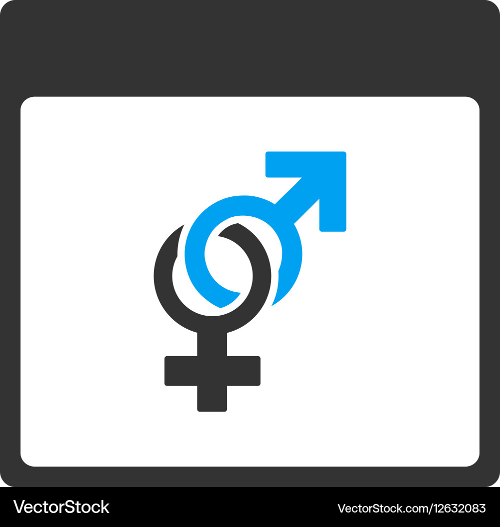 Marriage calendar page toolbar icon Royalty Free Vector