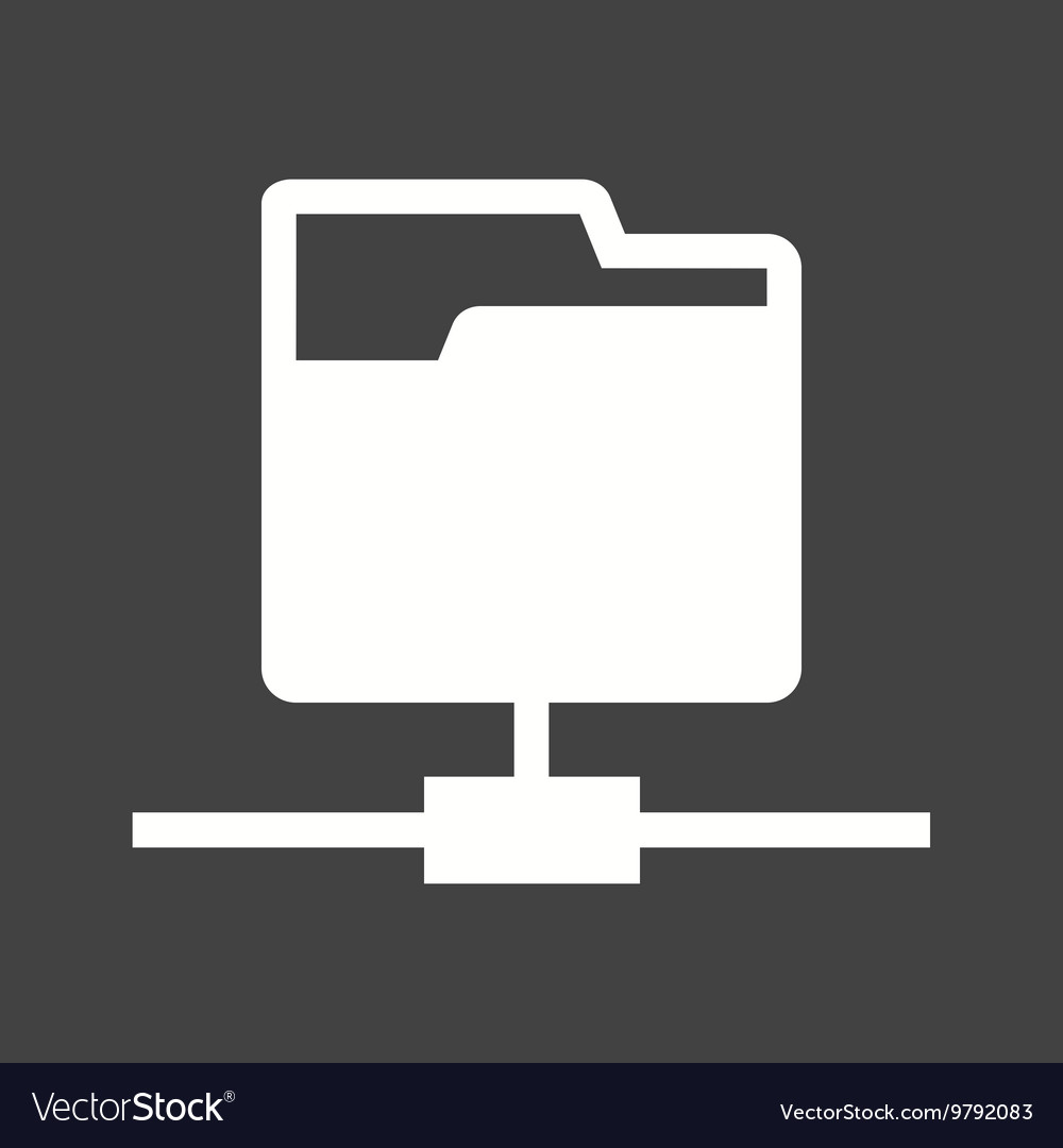 Network folder Royalty Free Vector Image - VectorStock