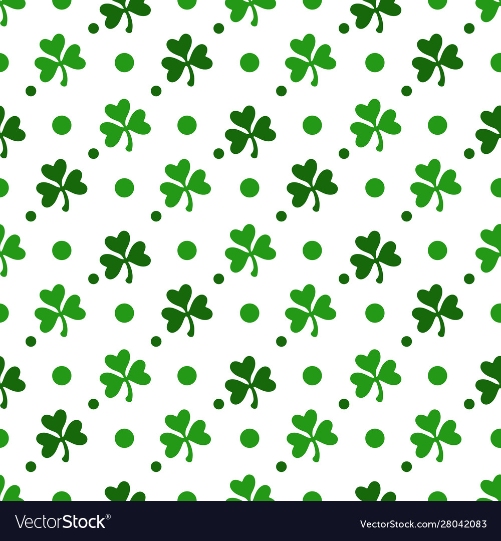 Saint patrick day seamless pattern Royalty Free Vector Image