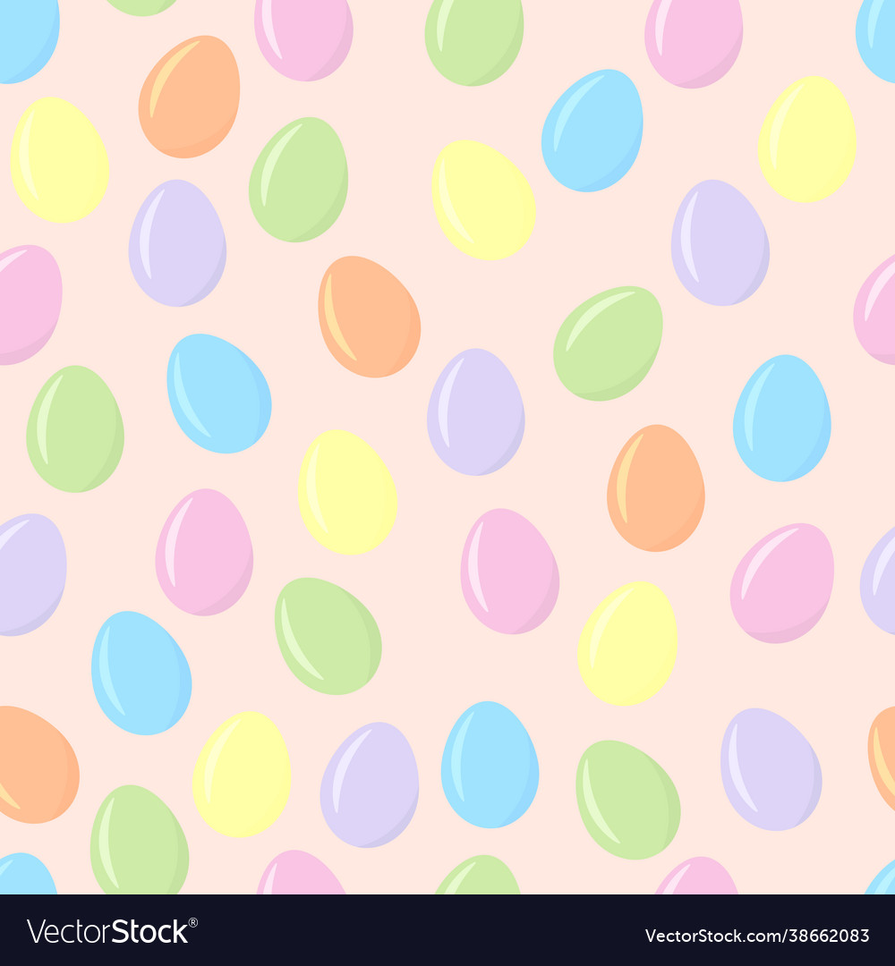 Seamless pattern with easter eggs Royalty Free Vector Image