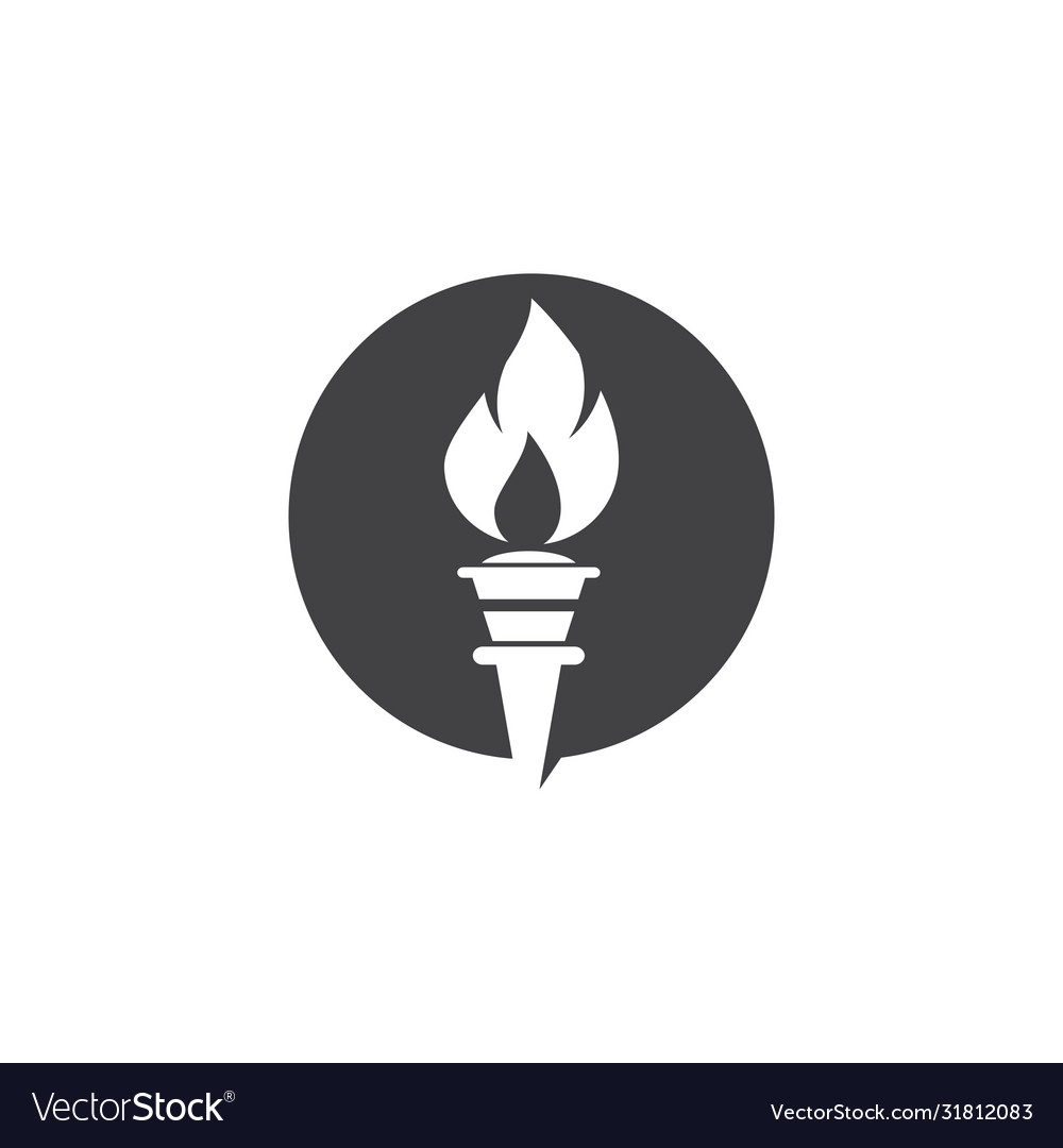 Torch icon design Royalty Free Vector Image - VectorStock
