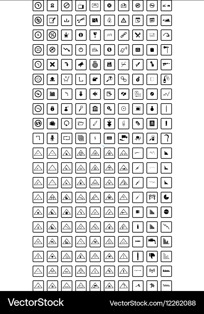 Set of universal icons Royalty Free Vector Image