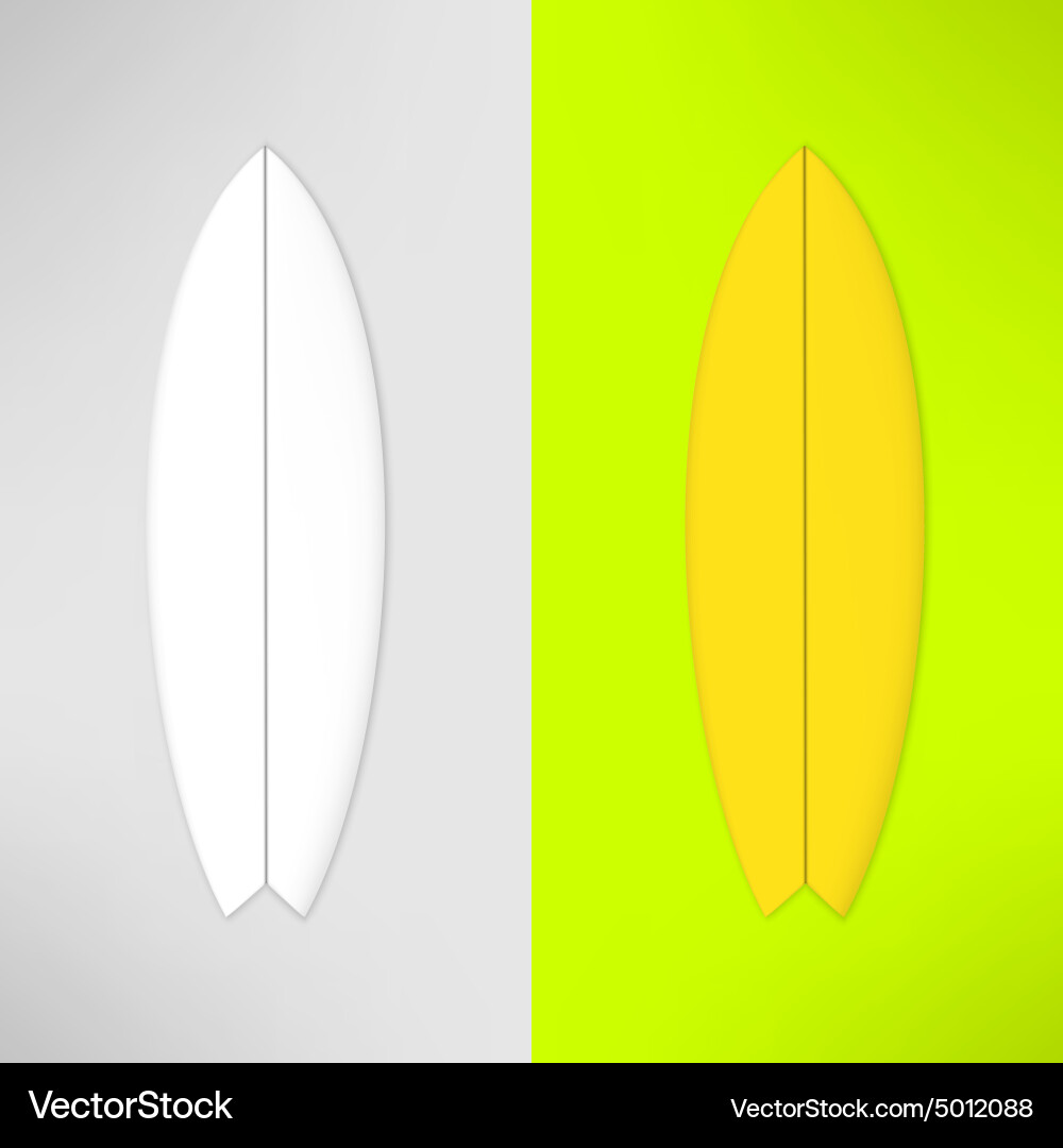 Surfboard in realistic design Royalty Free Vector Image