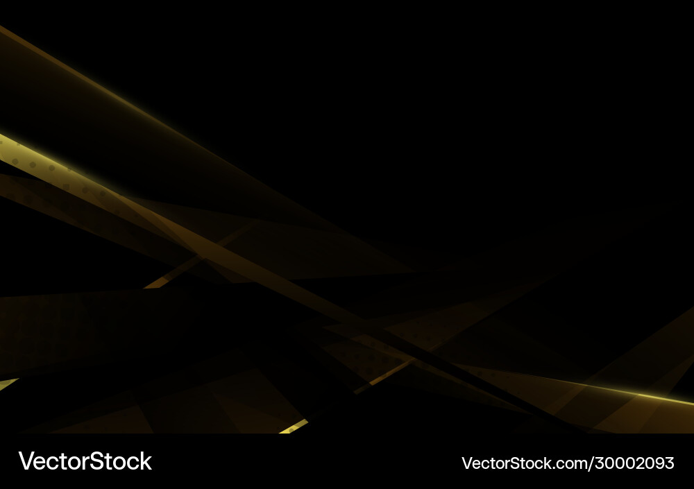 Abstract gold geometric with futuristic background