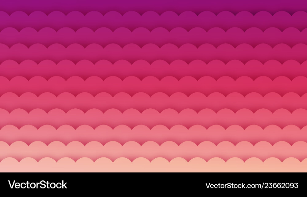 Abstract warm pink paper cut background pink Vector Image