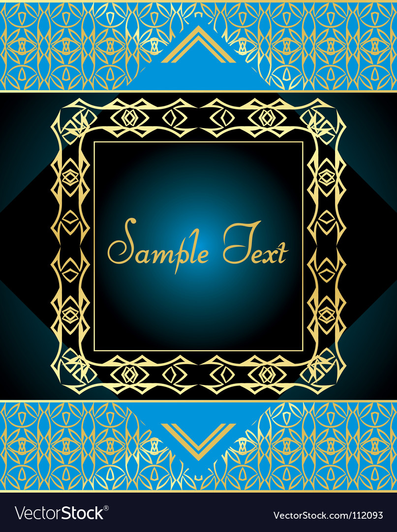 Gold pattern Royalty Free Vector Image - VectorStock