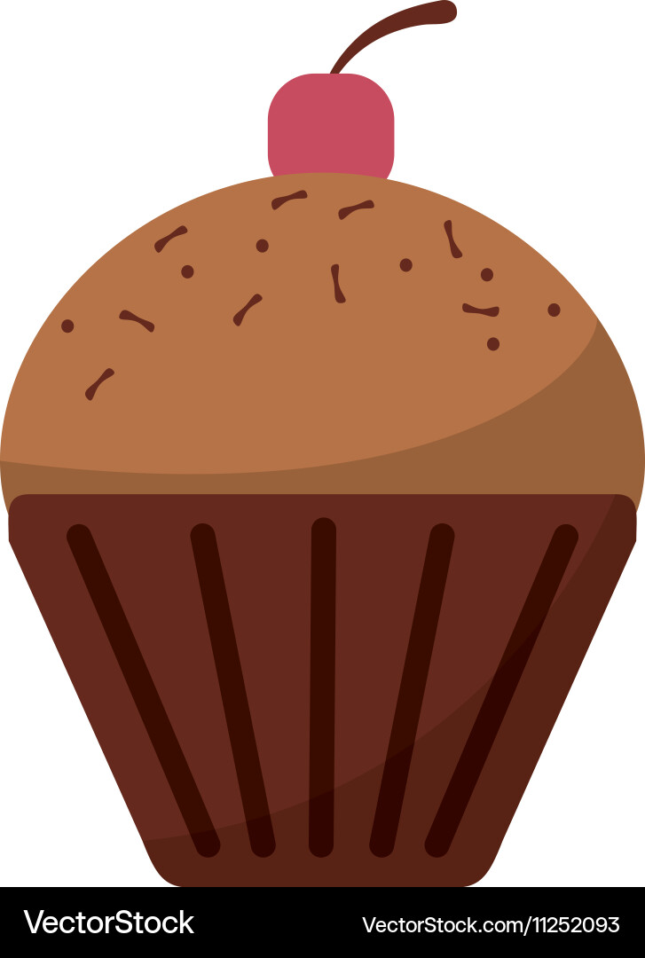 Isolated muffin food design Royalty Free Vector Image