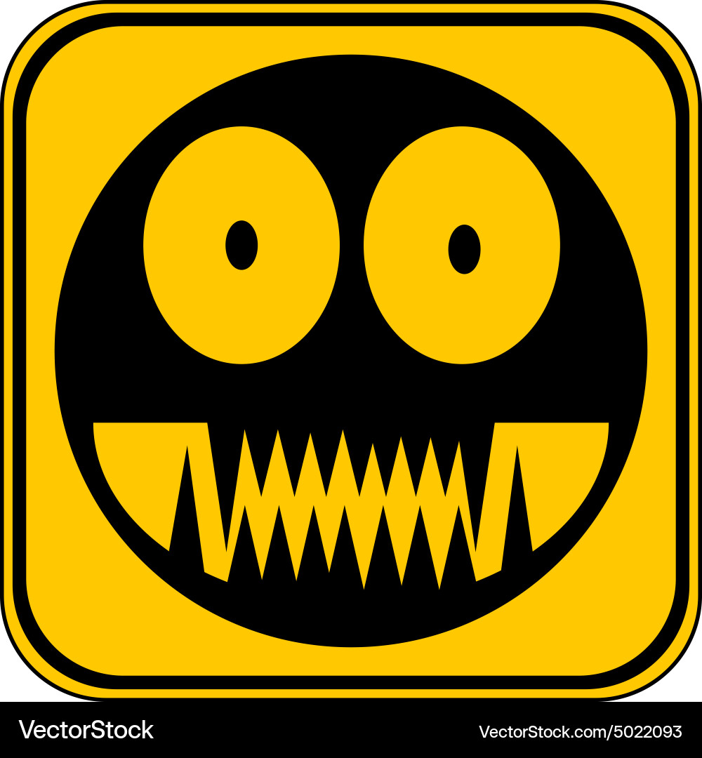 Monster button Royalty Free Vector Image - VectorStock