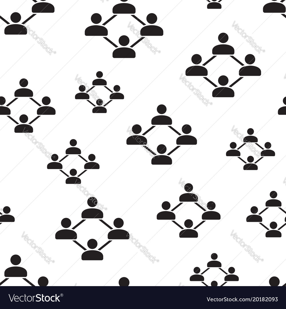 Network connection seamless pattern background Vector Image