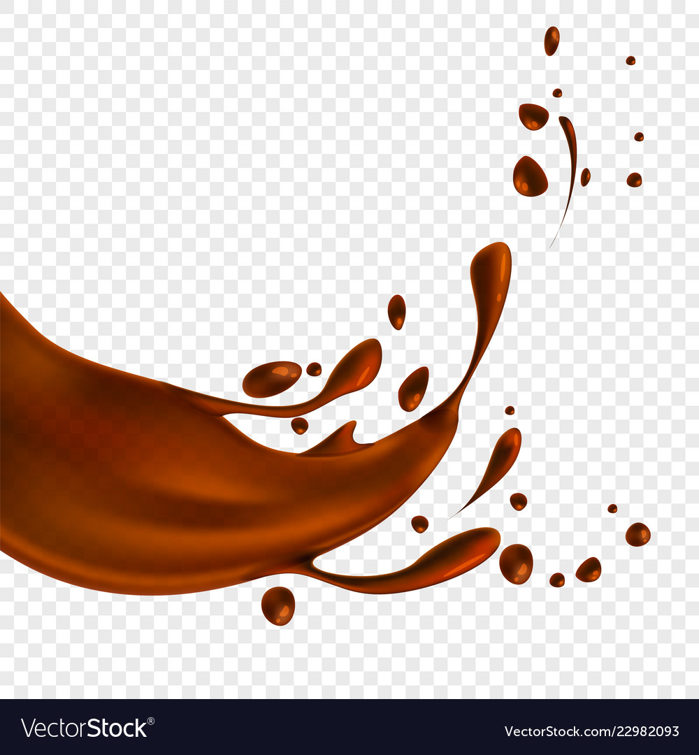 Realistic chocolate splash liquid whirl Royalty Free Vector Realistic chocolate splash liquid whirl Royalty Free Vector