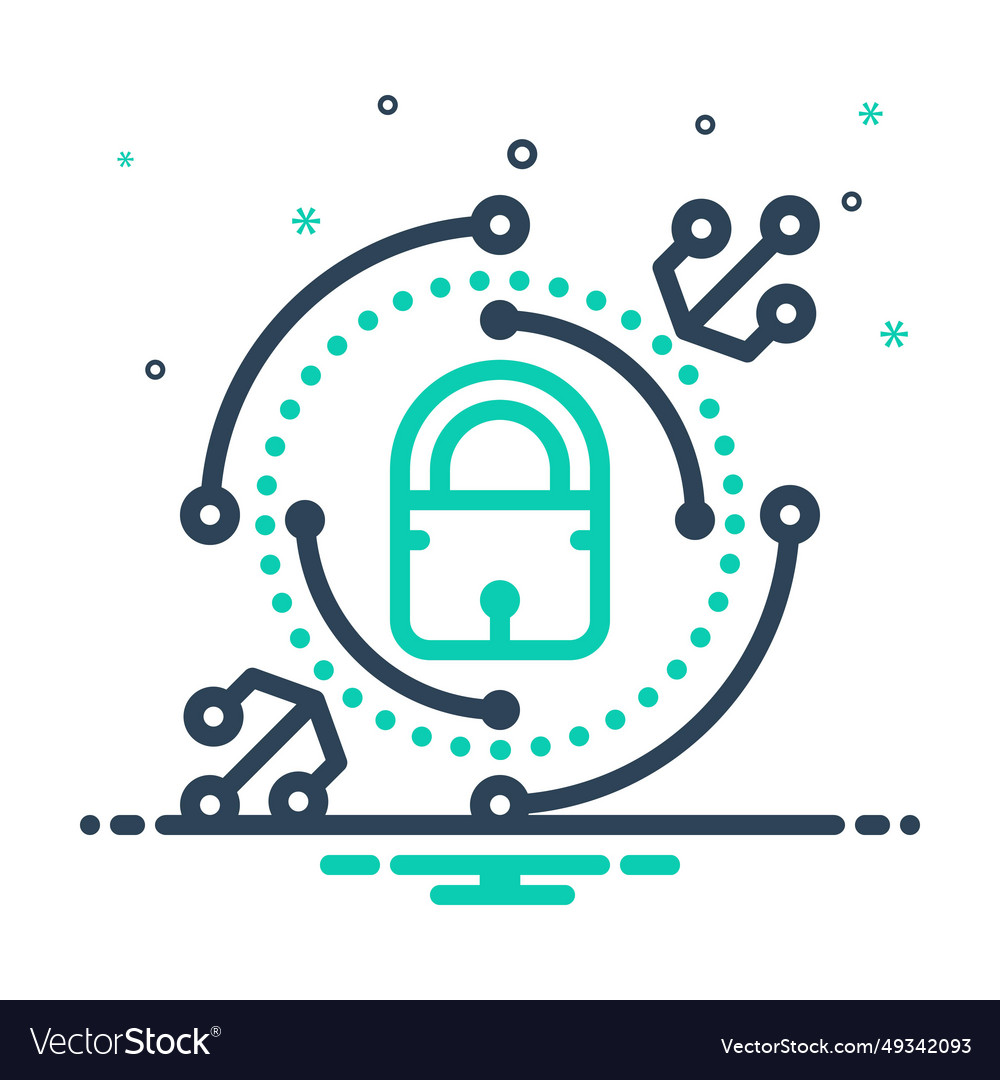 Secure connection Royalty Free Vector Image - VectorStock