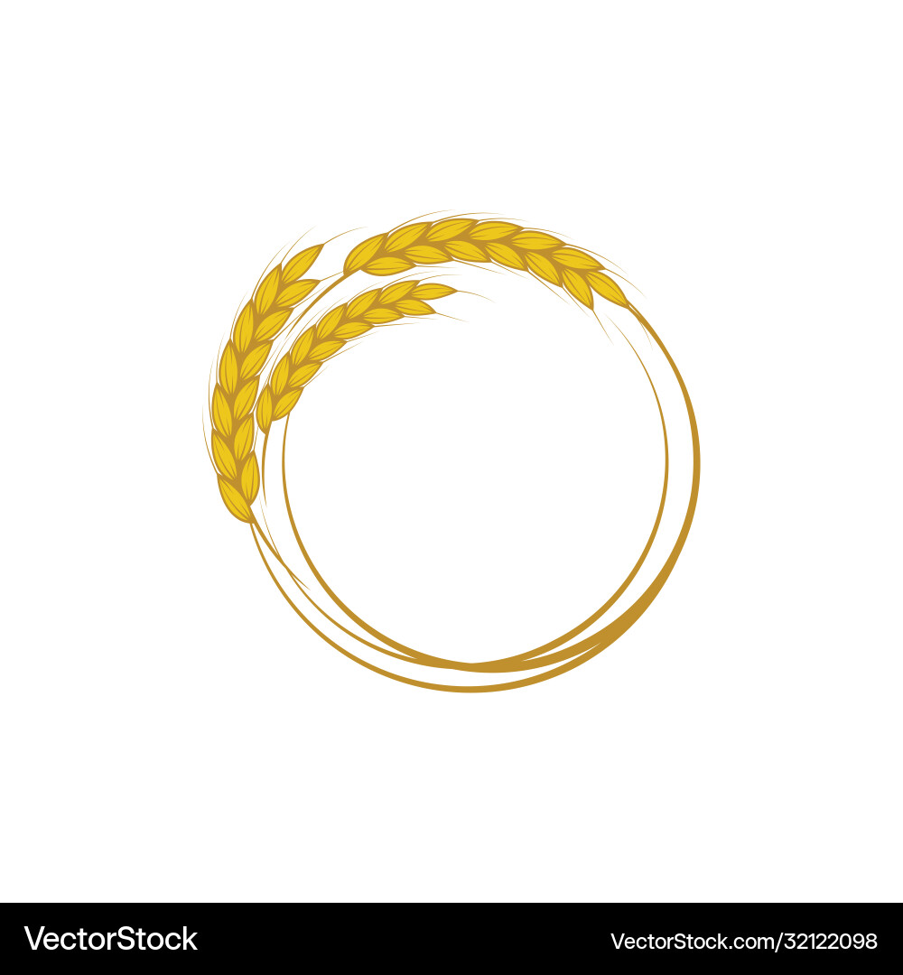 Agriculture rice icon Royalty Free Vector Image