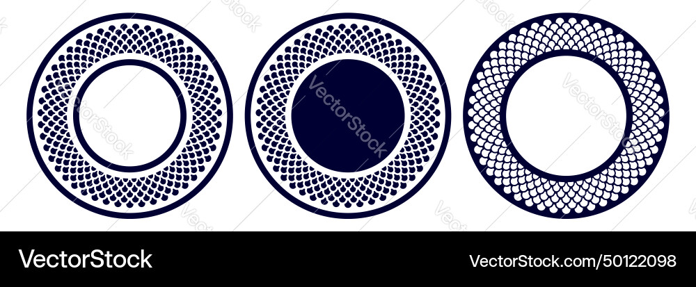 Circle patterns Royalty Free Vector Image - VectorStock