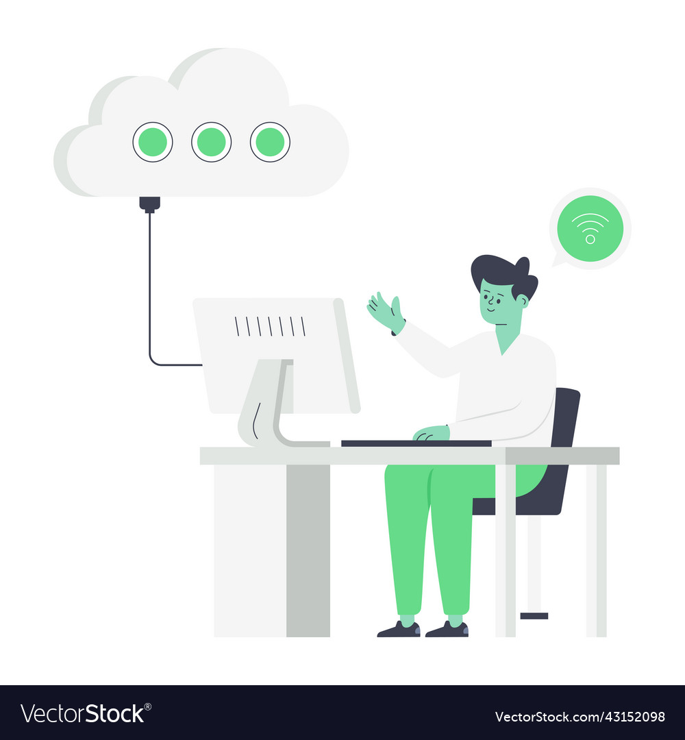 Cloud computing Royalty Free Vector Image - VectorStock