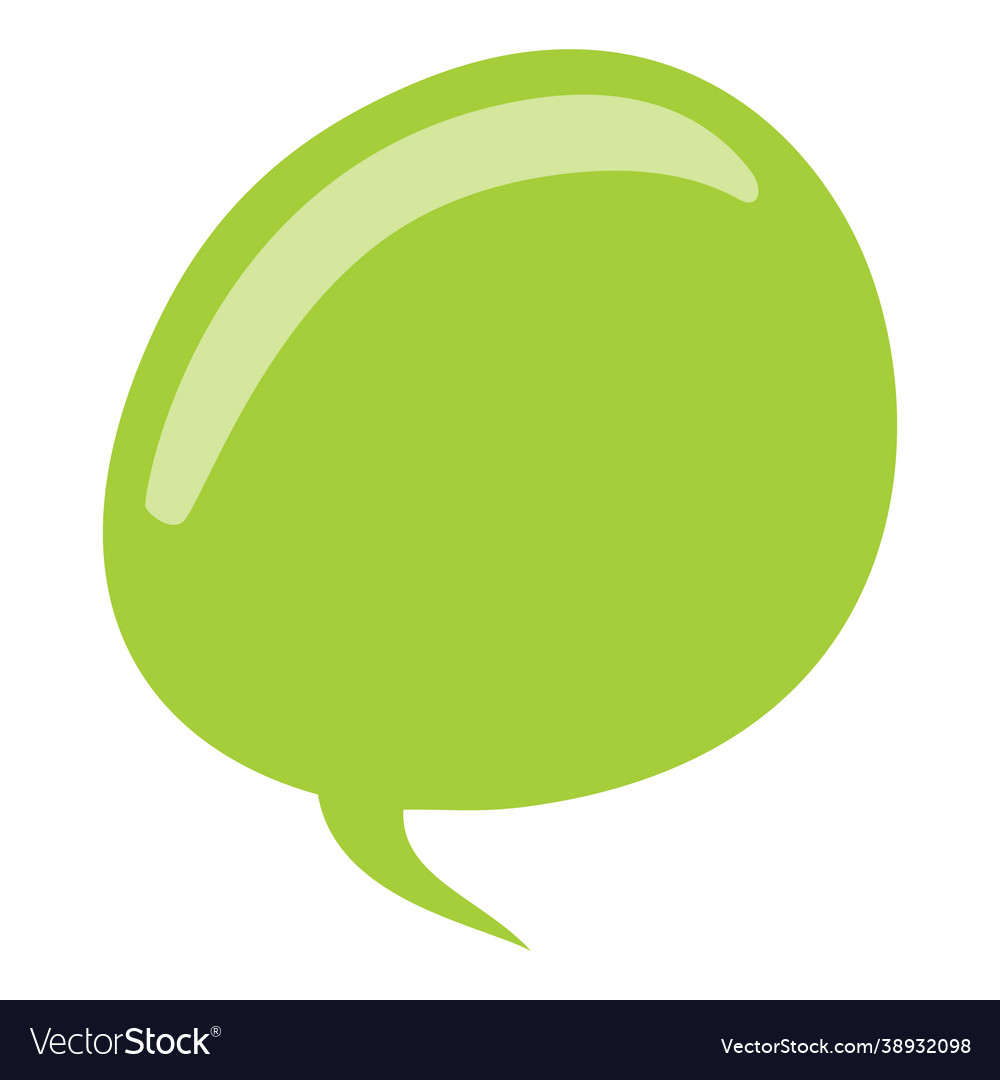 Green paper bubbles for speech on an white Vector Image