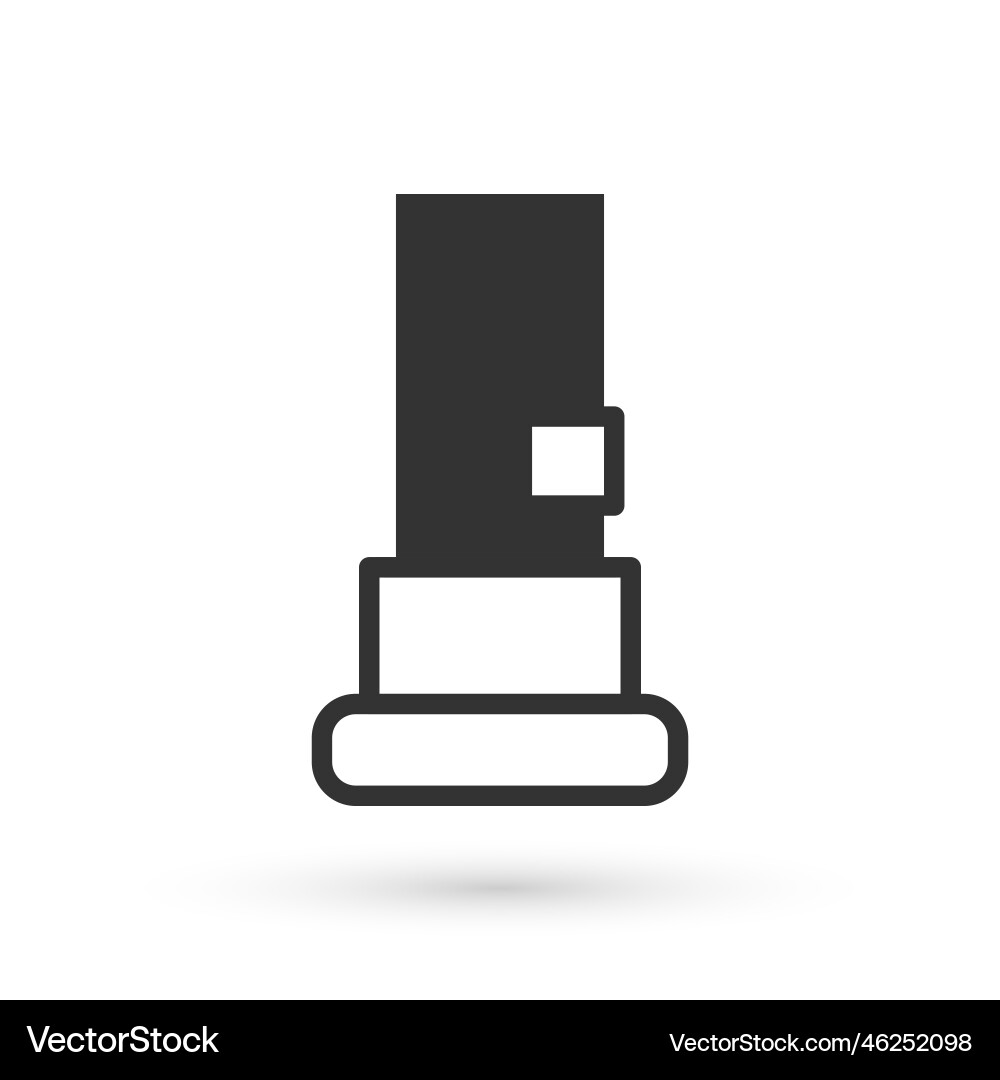 Grey cartridges icon isolated on white background Vector Image