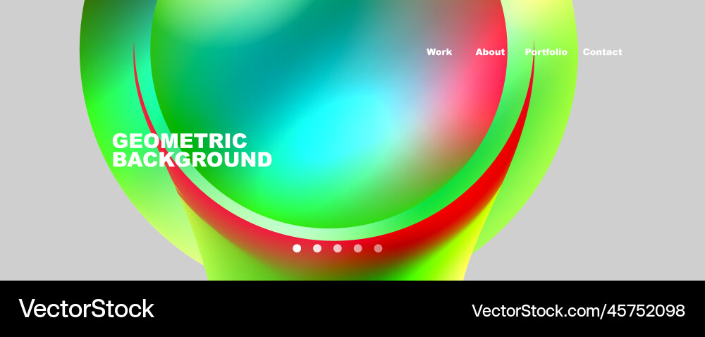 Round shapes and circles geometric abstract Vector Image