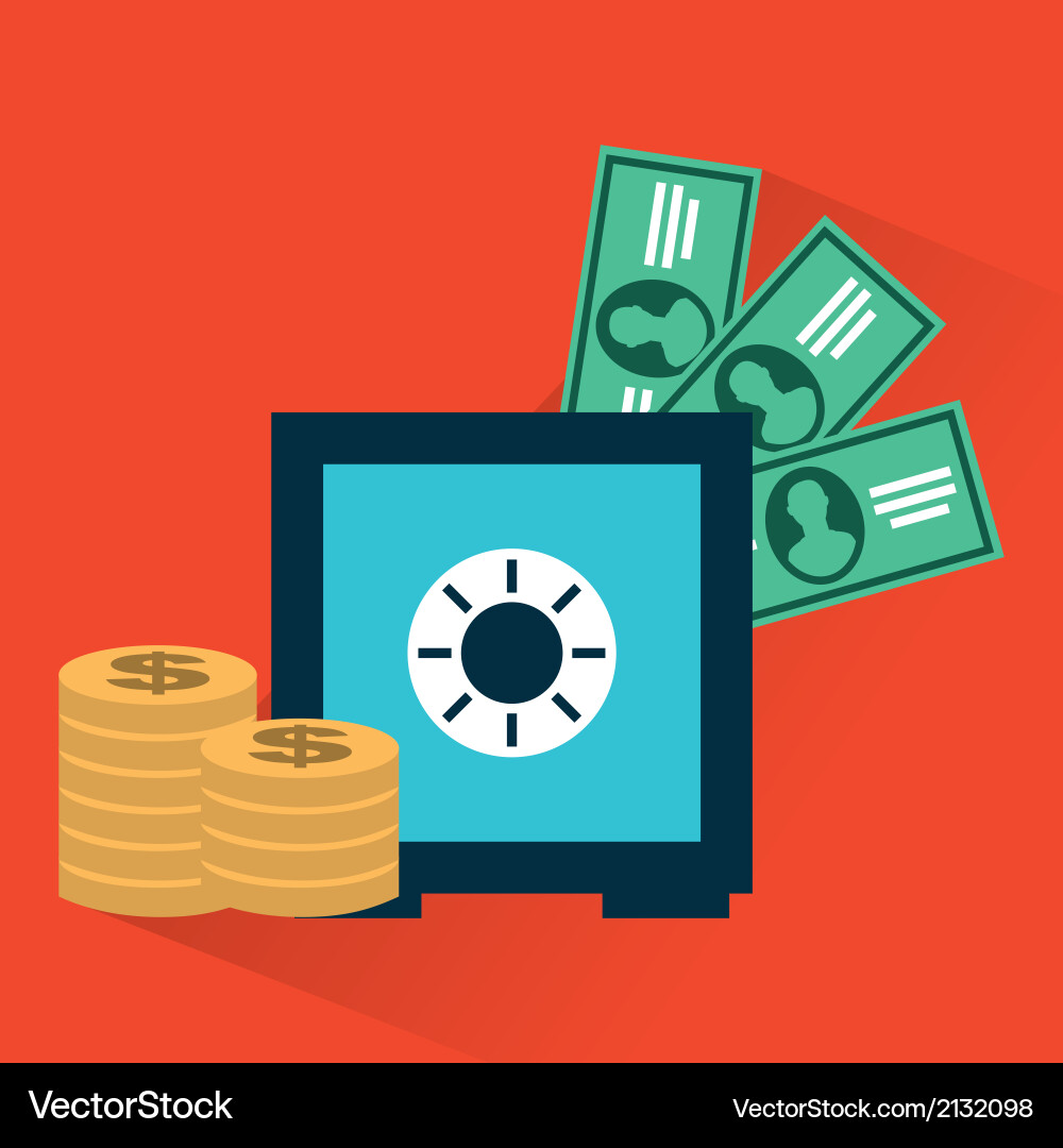 Tax icon over orange background Royalty Free Vector Image