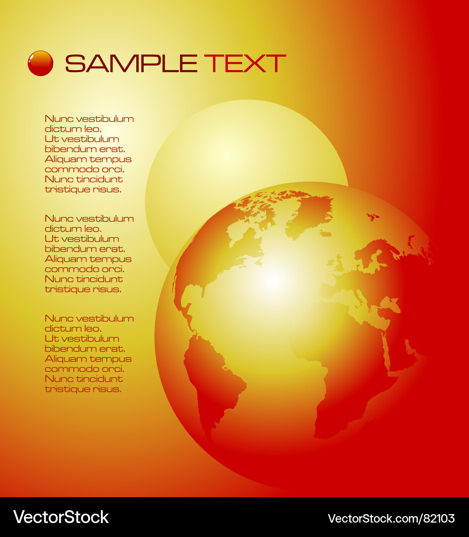 3d planet earth background Royalty Free Vector Image