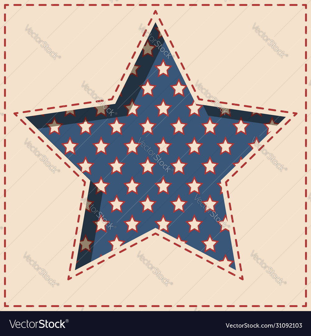 American star background Royalty Free Vector Image
