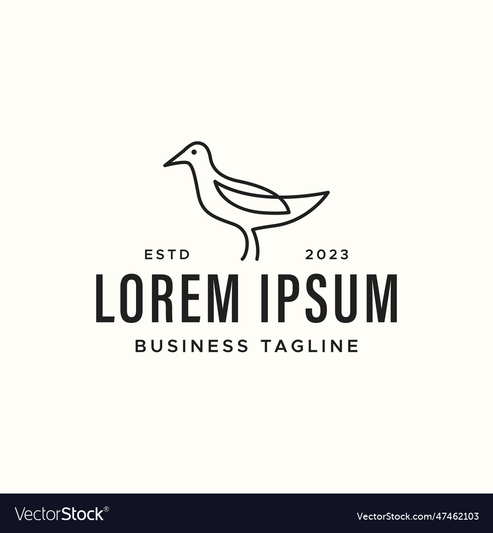 Bird logo template Royalty Free Vector Image - VectorStock