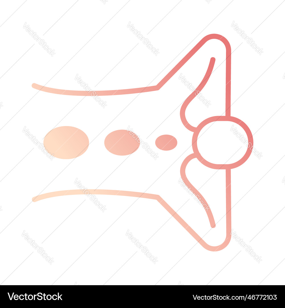 Body skin treatment spa gradient outline icon Vector Image