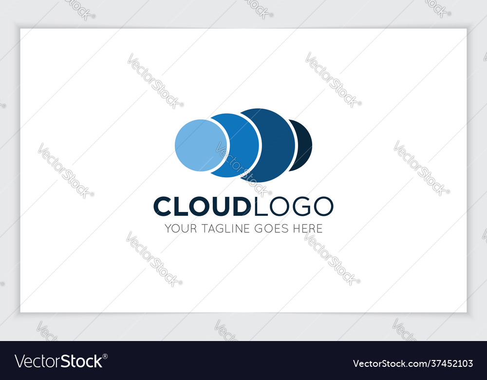 Cloud logo and icon design template Royalty Free Vector