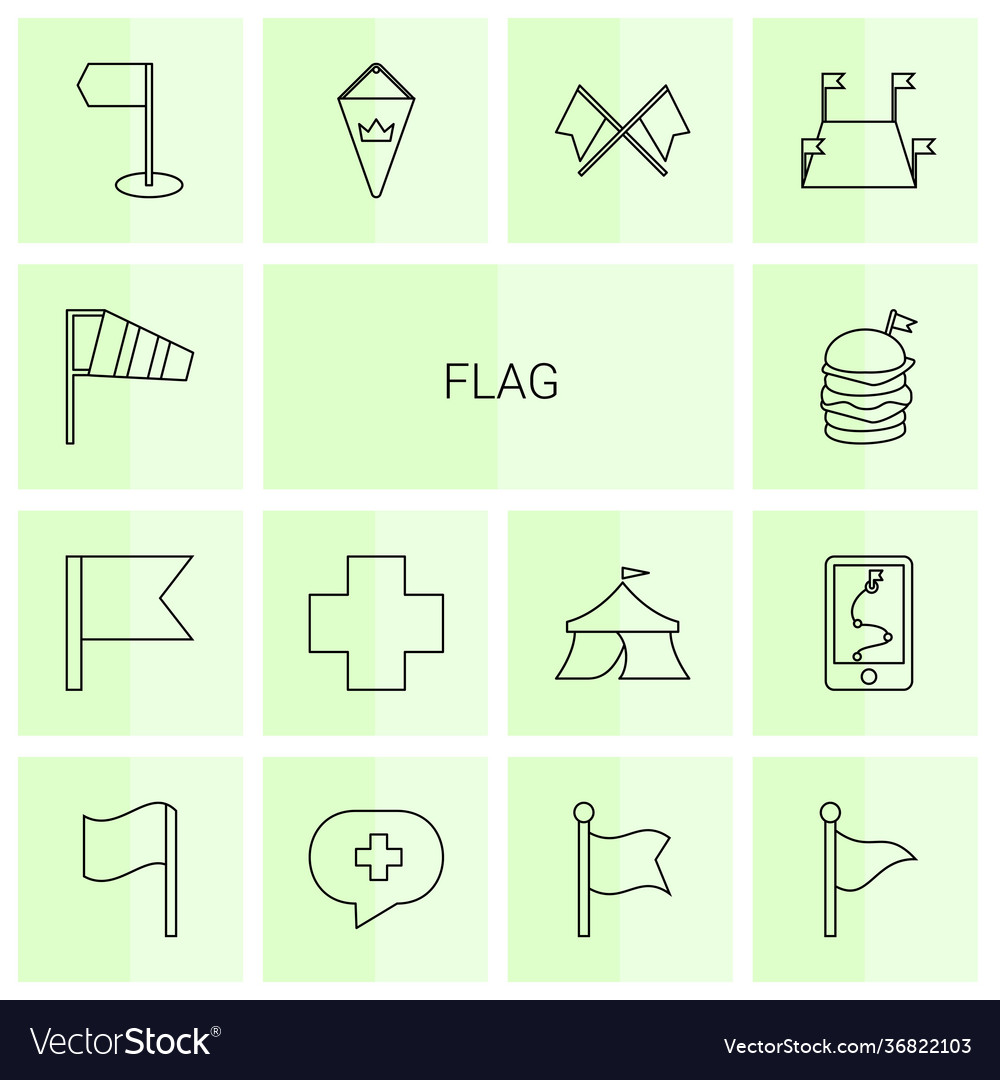 Flag icons Royalty Free Vector Image - VectorStock