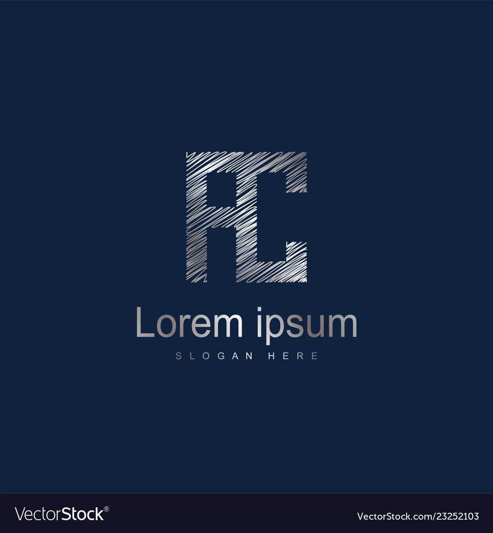 Initial letter ac logo template design Royalty Free Vector