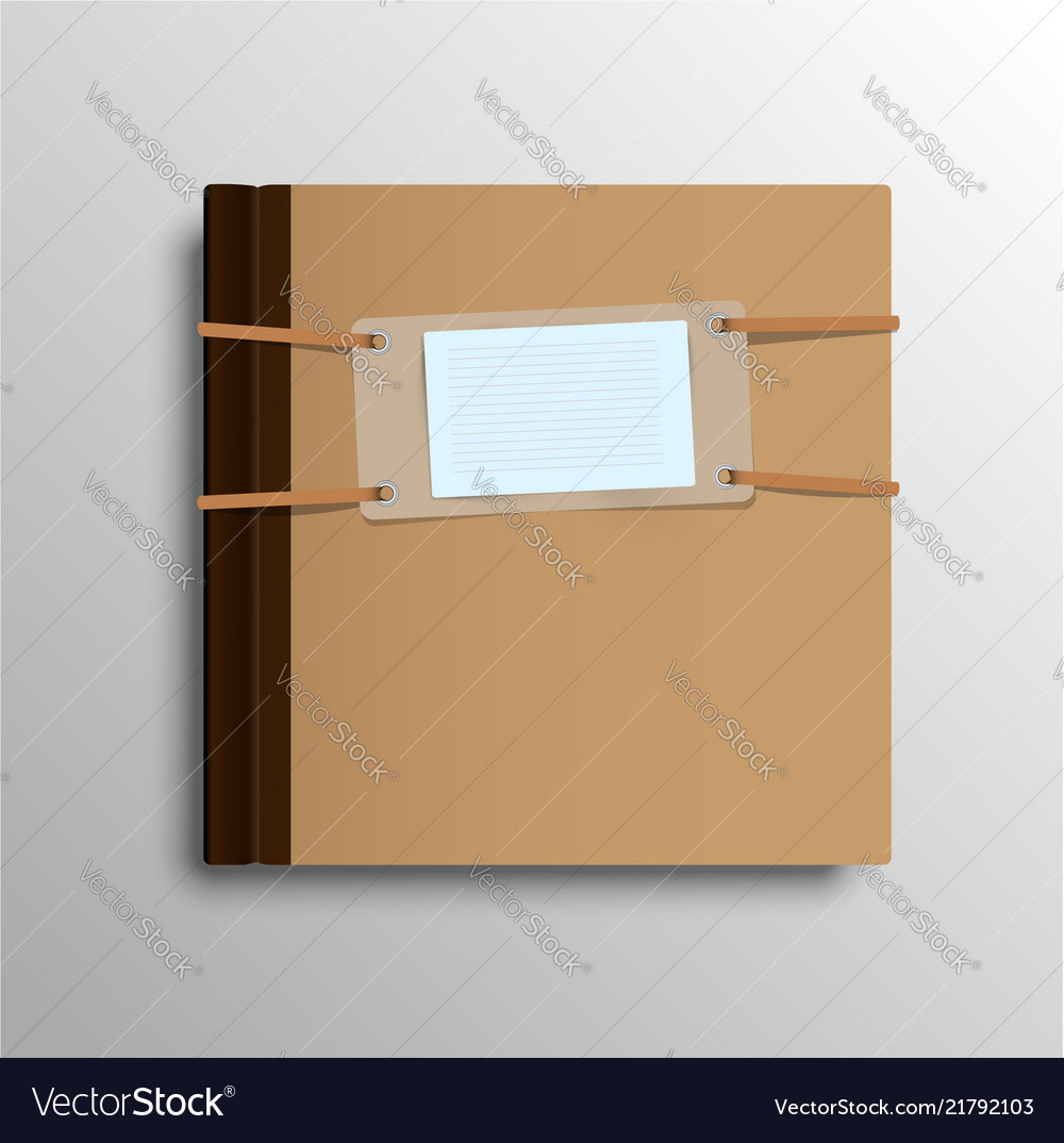 Realistic notebook Royalty Free Vector Image - VectorStock