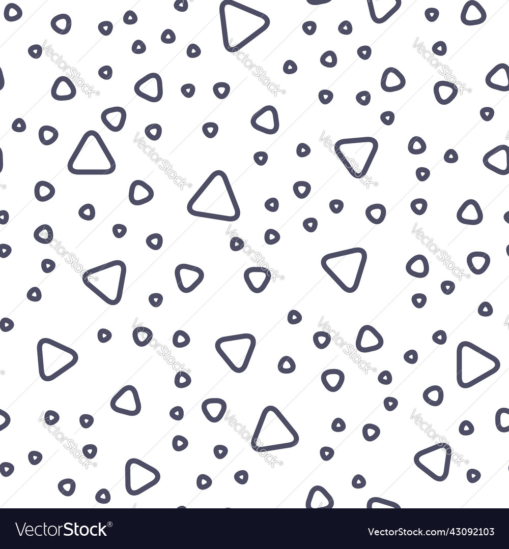 Seamless repeatable geometric pattern scattered Vector Image