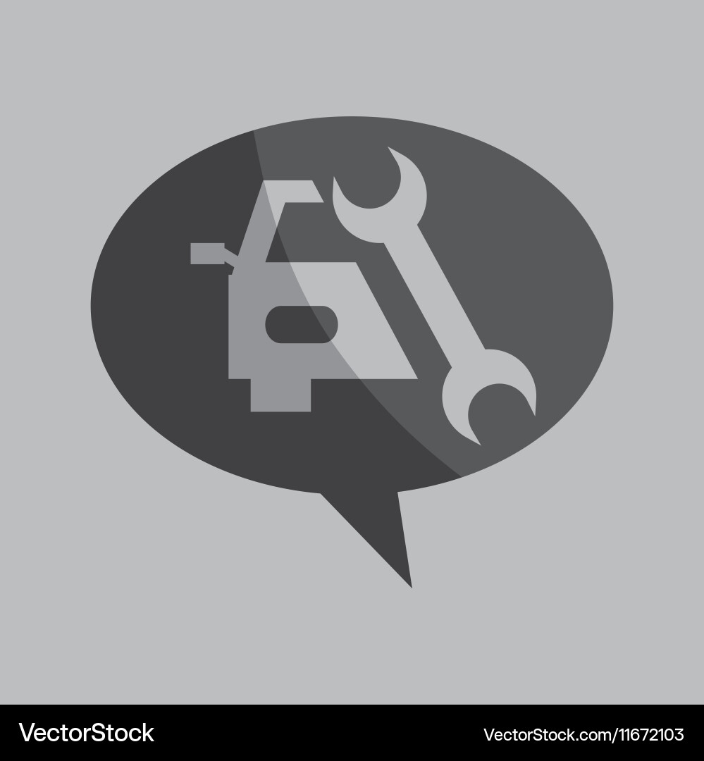 Traffic sign concept icon support car tool Vector Image