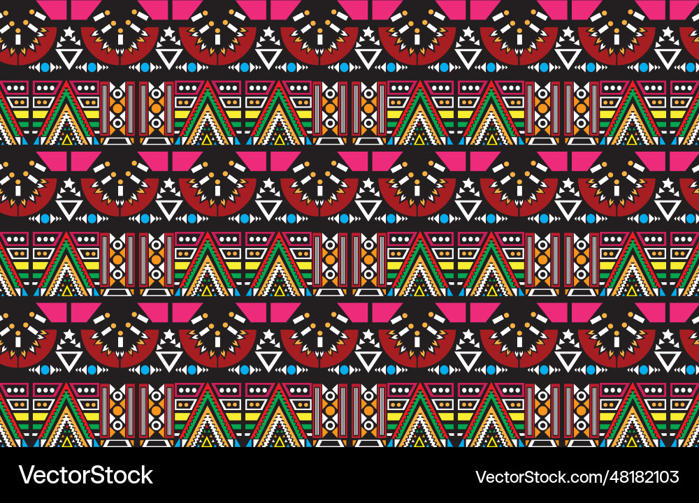 Tribal pastel multicolor pastel navajo seamless Vector Image