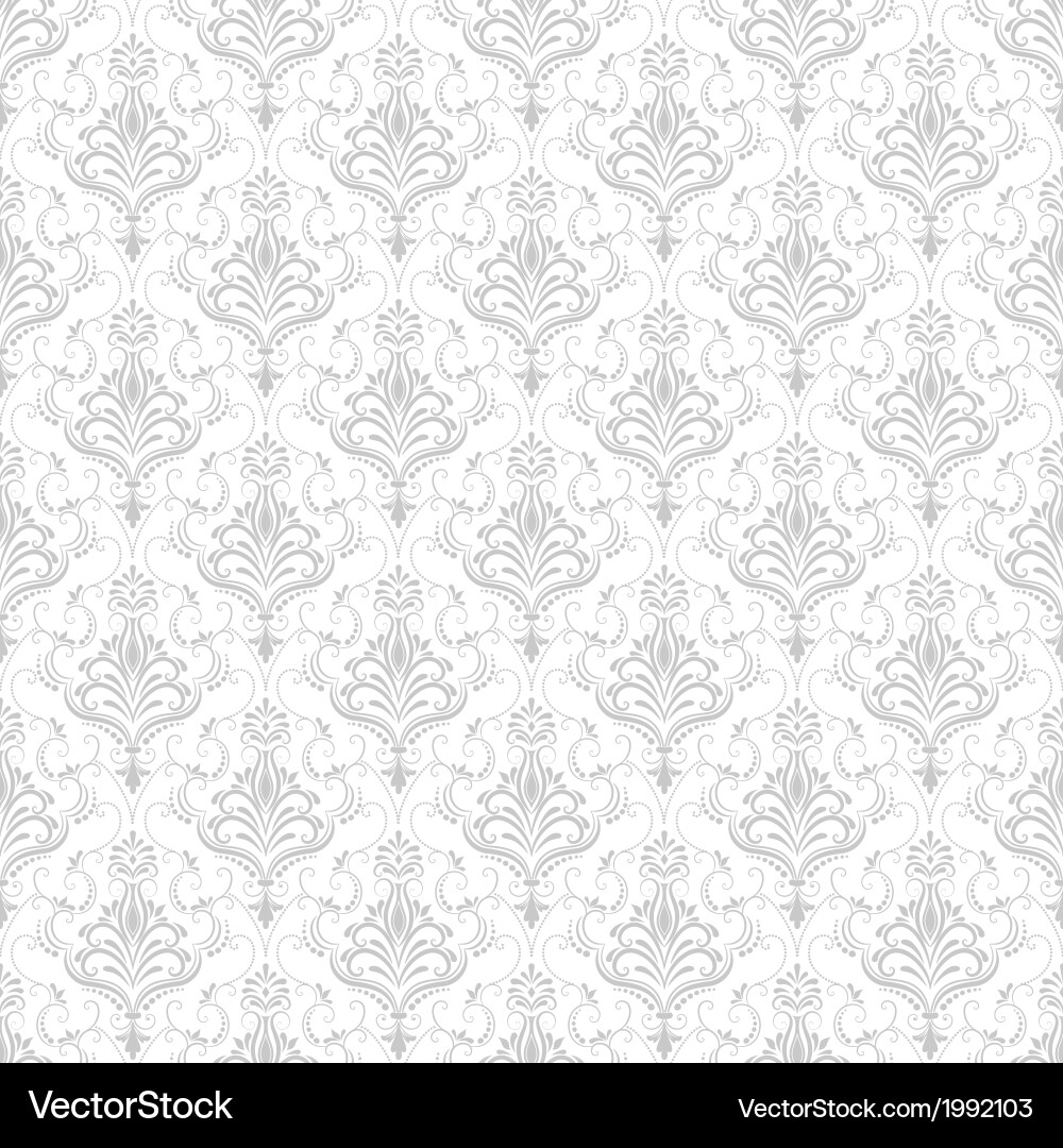 Vintage damask seamless pattern Royalty Free Vector Image