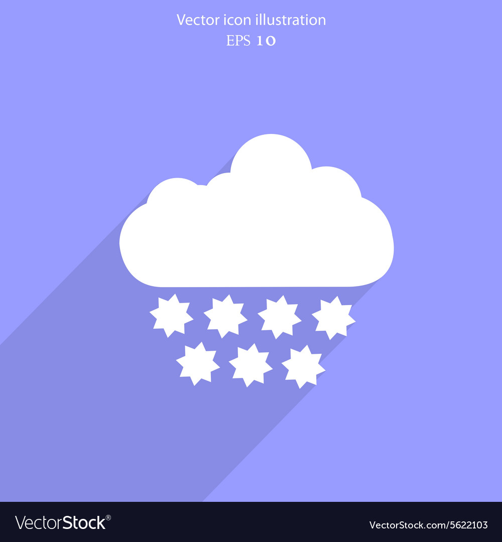 Weather web flat icon Royalty Free Vector Image