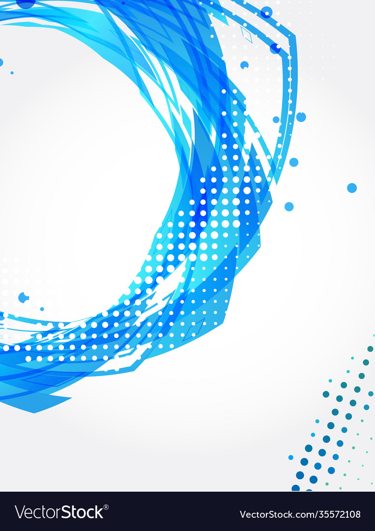 Abstract blue background halftone theme Royalty Free Vector