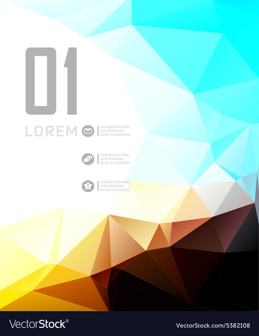 Abstract polygonal background triangles Royalty Free Vector