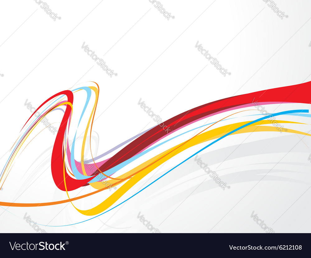 Abstract rainbow wave line Royalty Free Vector Image