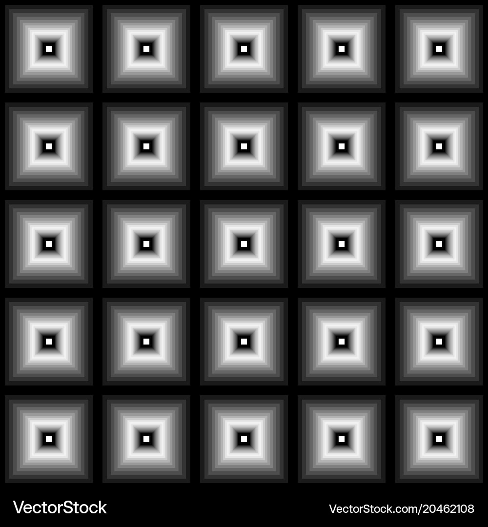 Amazing black and white 3d vintage geometric Vector Image