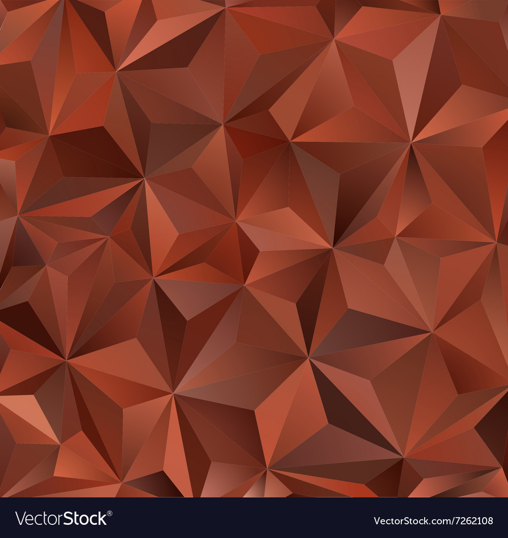 Brown triangle abstract background Royalty Free Vector Image