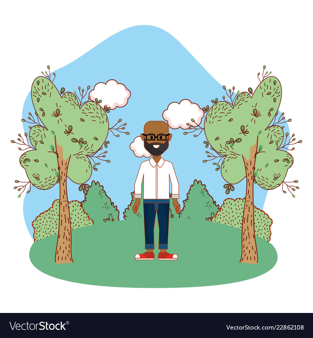 Cartoon man design Royalty Free Vector Image - VectorStock