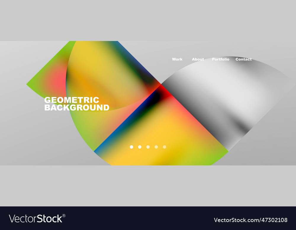 Circles and round elements abstract background Vector Image