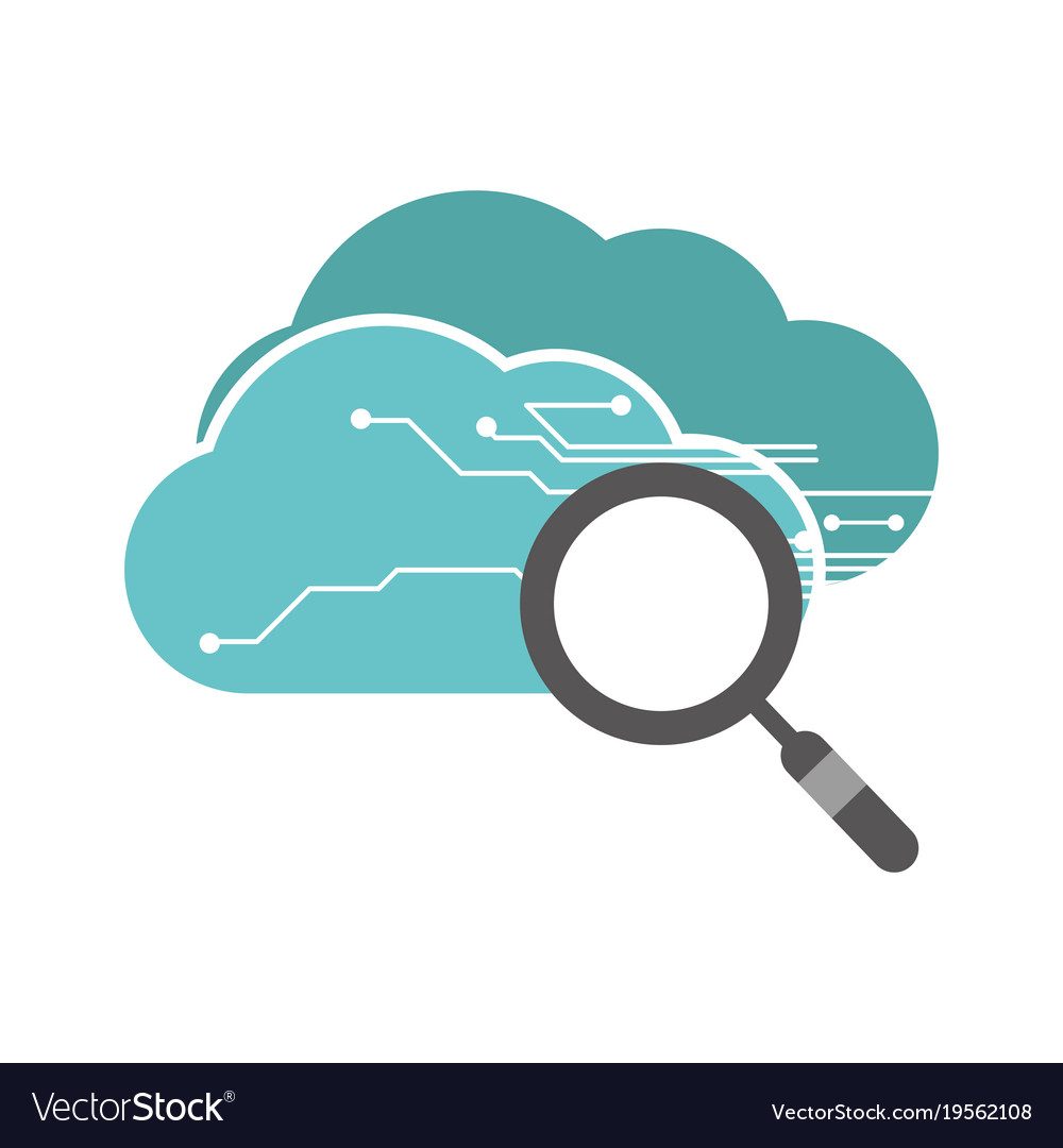 Cloud computing design Royalty Free Vector Image