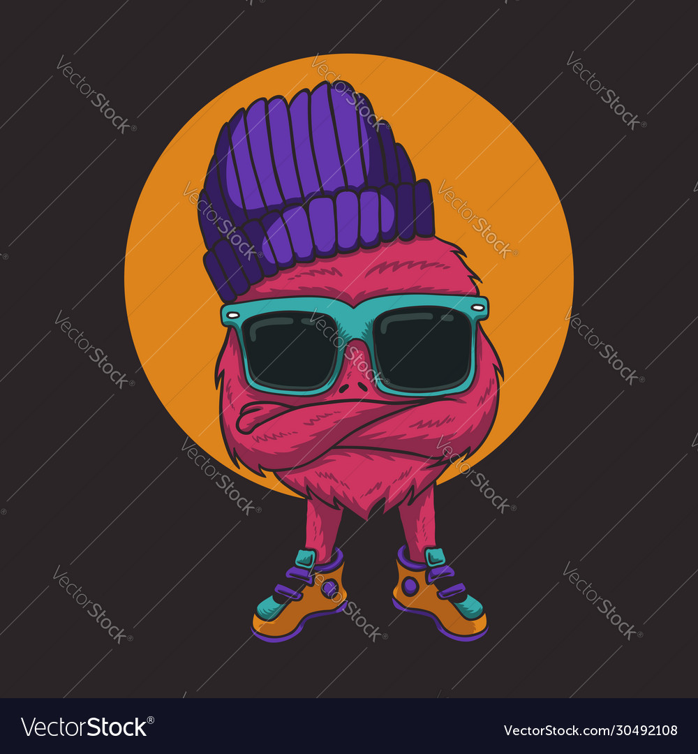 Cool monster Royalty Free Vector Image - VectorStock
