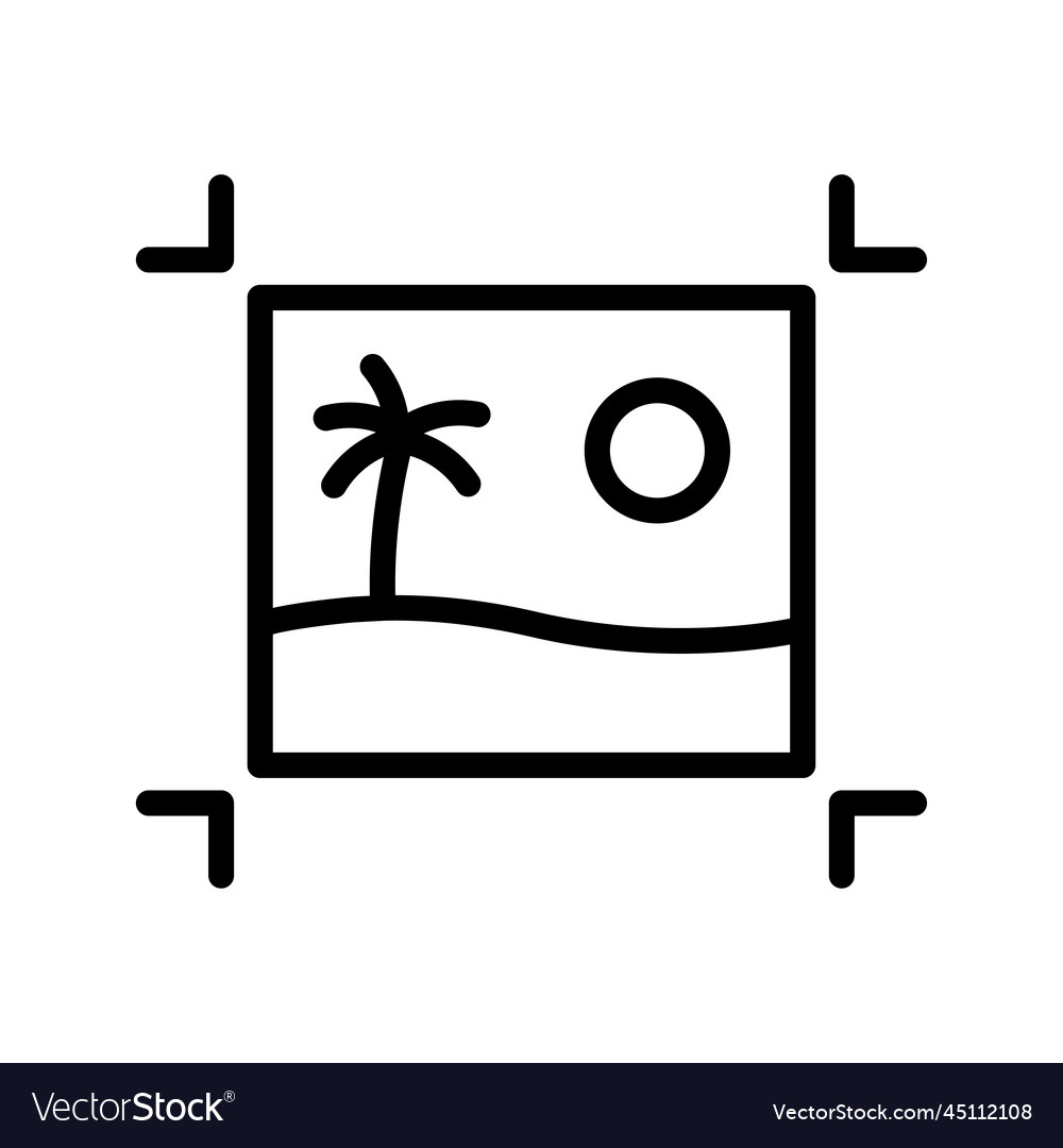 Crop image icon Royalty Free Vector Image - VectorStock