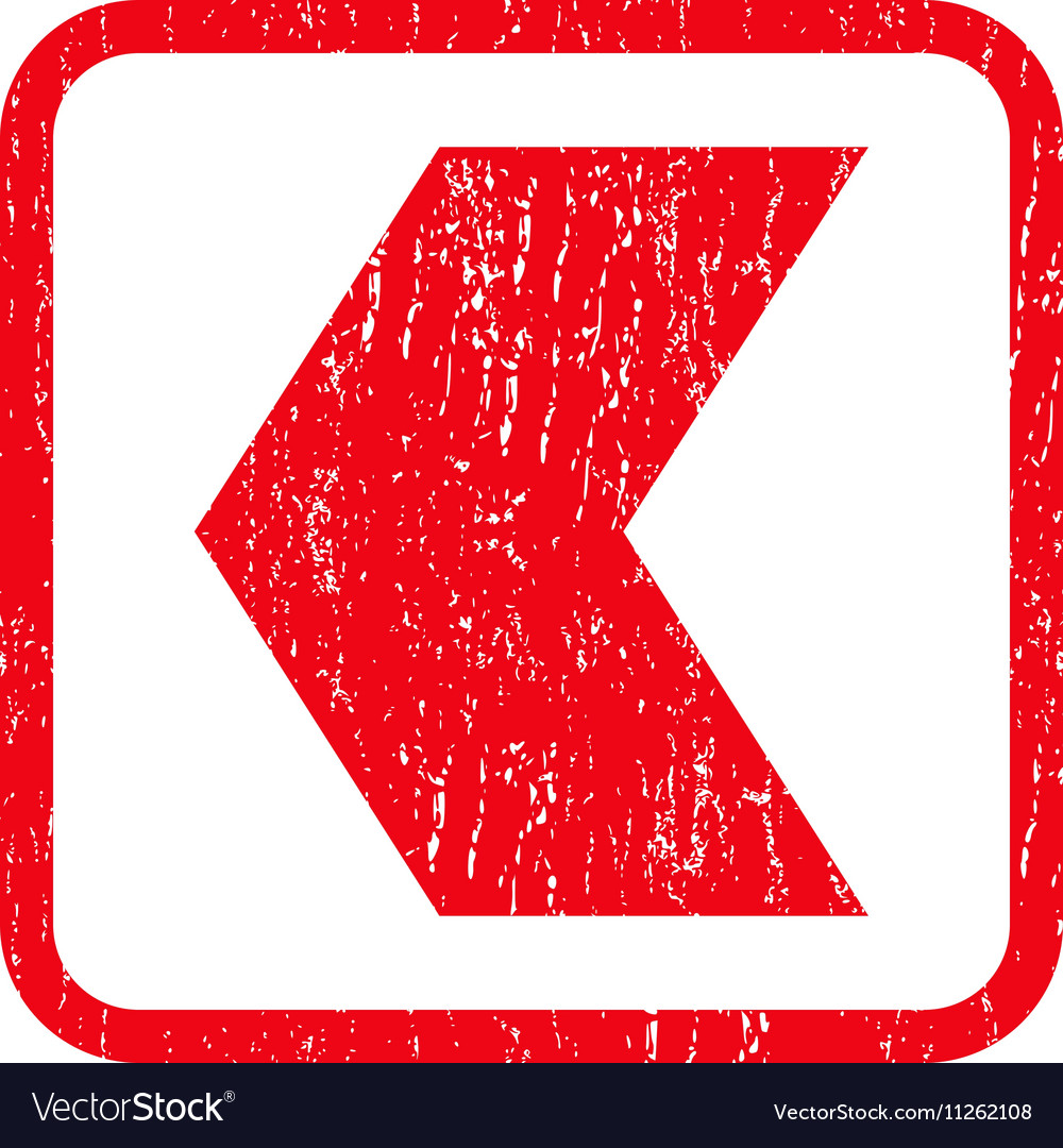 Direction left icon rubber stamp Royalty Free Vector Image