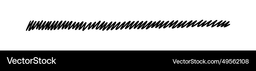 Doodle dividers sketch cartoon underline hand Vector Image